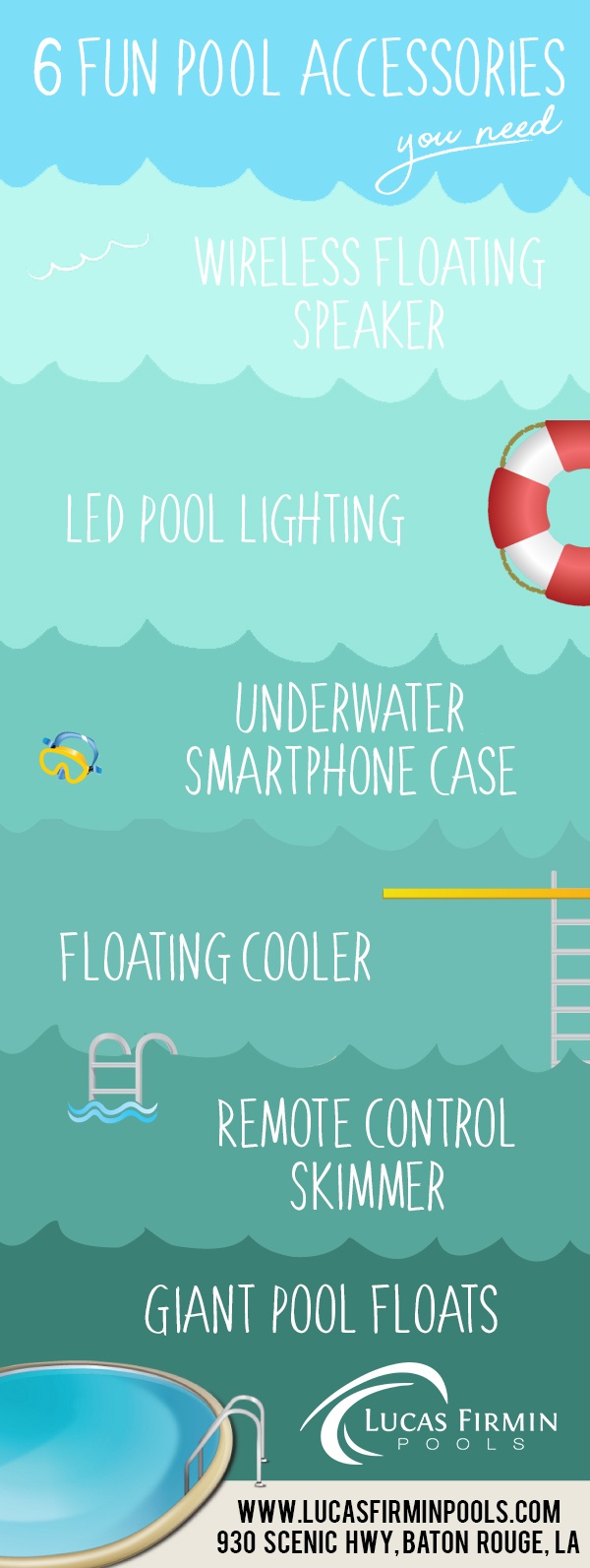 In-Ground Pool Builder in Baton Rouge: 6 Pool Accessories You Need ...
