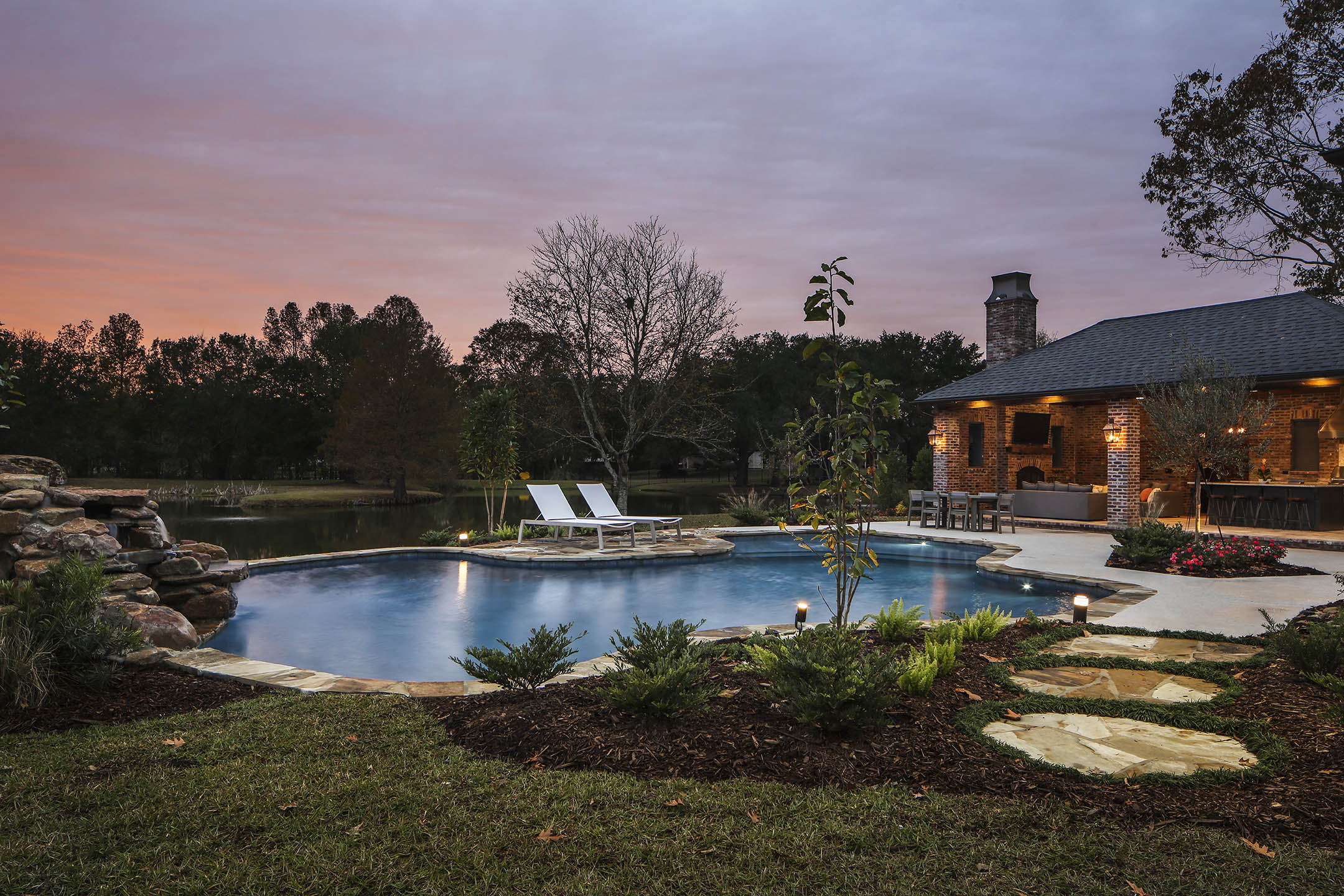 Baton Rouge Luxury Pool Builder | Outdoor Pool Area