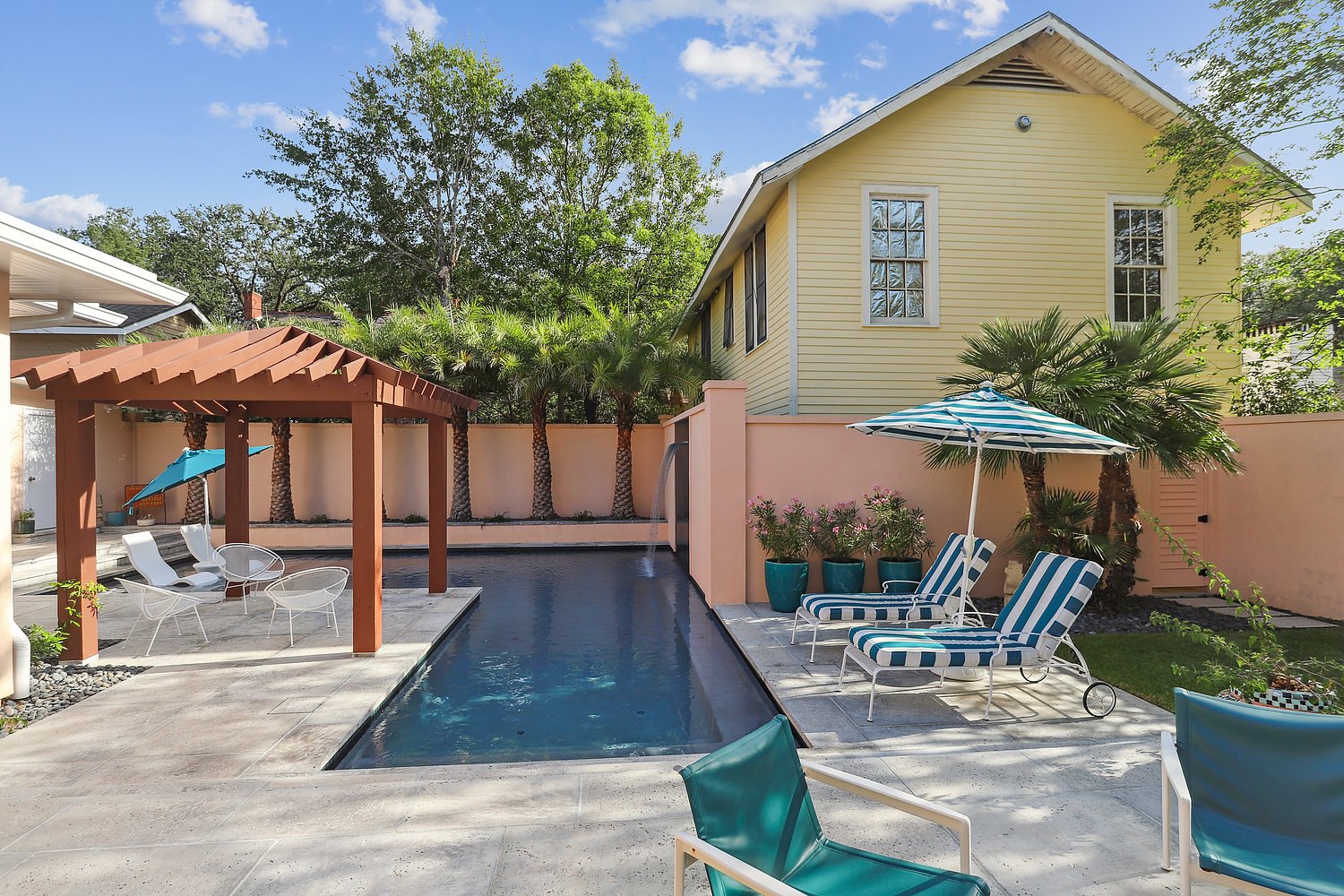 Miami Vice Style Custom Pool | Custom Pool Baton Rouge