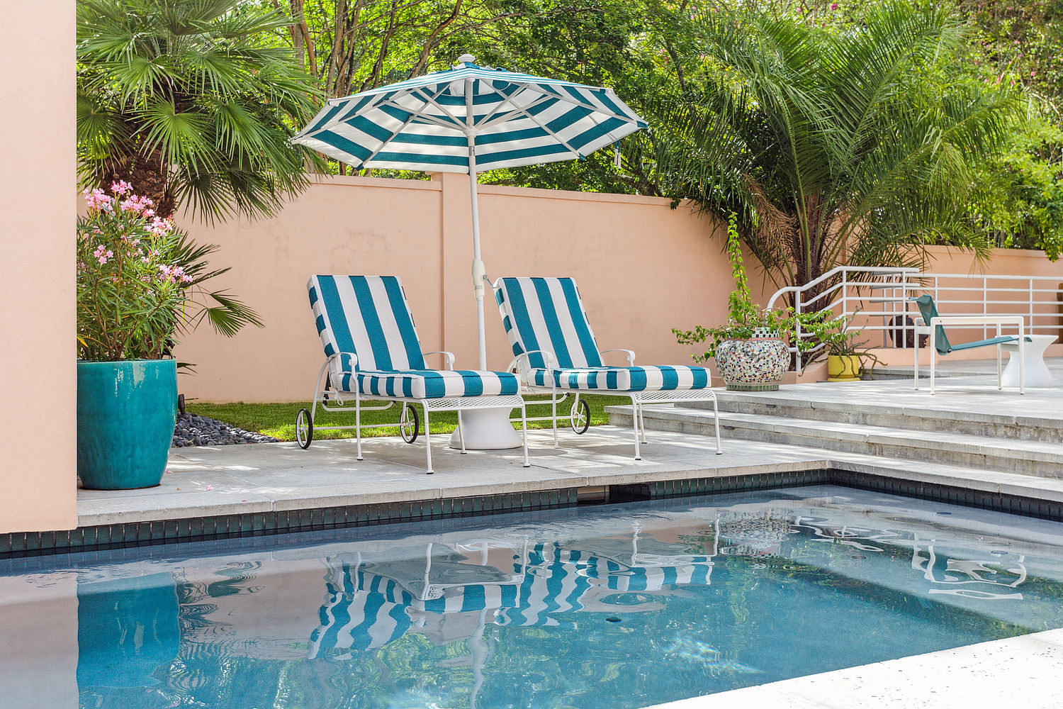 Miami Vice Style Custom Pool | Custom Pool Baton Rouge